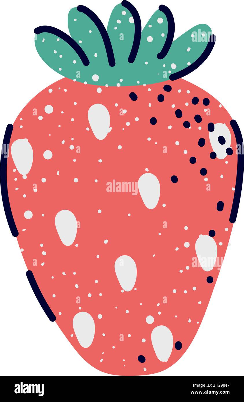 nice strawberry illustration Stock Vector Image & Art - Alamy