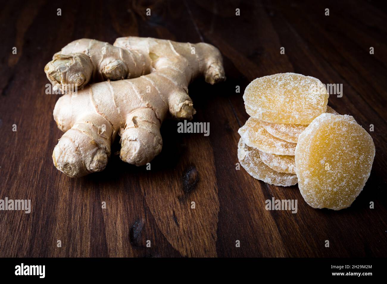 Ginger Root Crystallized ginger root Stock Photo - Alamy