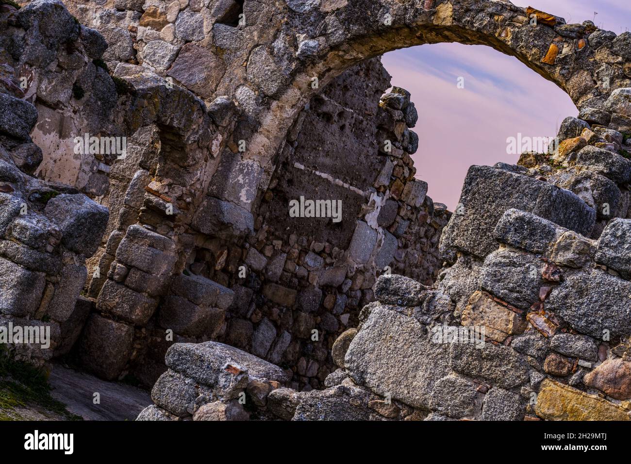 Closeup shot of an ancient building's ruins Stock Photo - Alamy