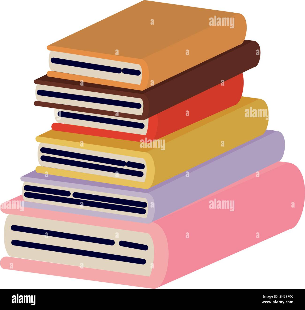 books stack illustration Stock Vector Image & Art - Alamy