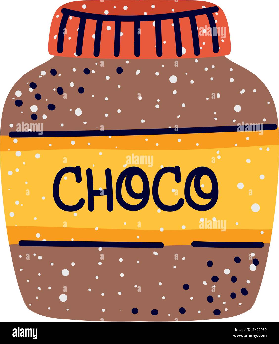 choco jar design Stock Vector Image & Art - Alamy