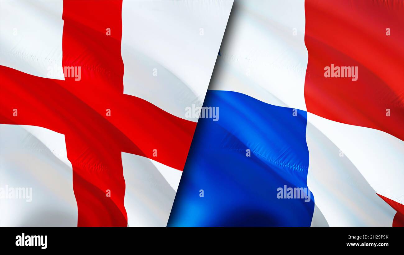 England and Panama flags. 3D Waving flag design. Panama England flag ...