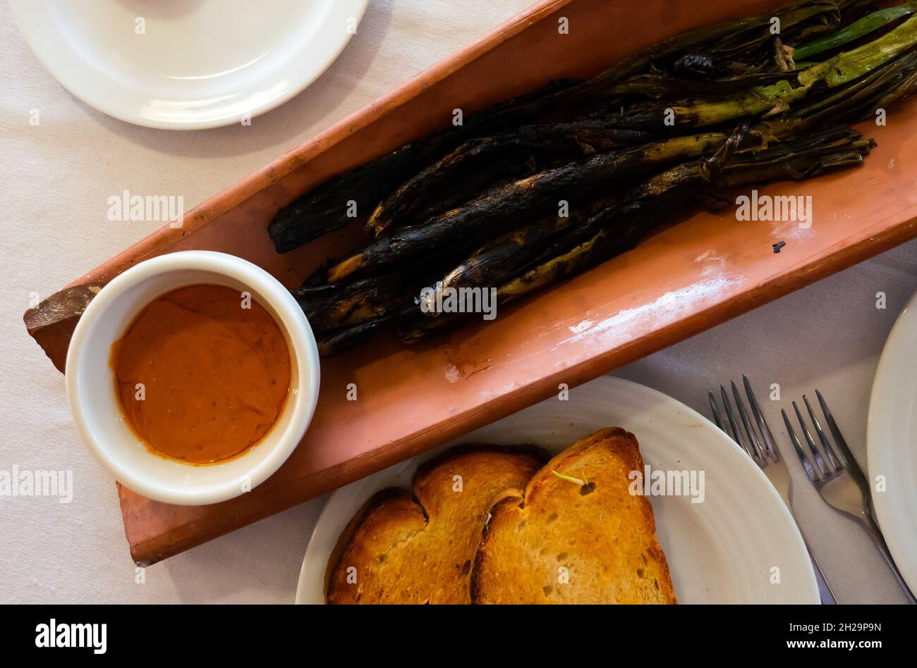 Popular dish of Catalan cuisine called Calso Stock Photo - Alamy