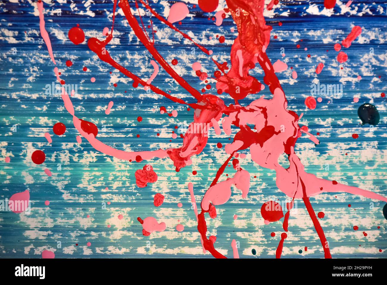 Paper with colorful abstract paintings on it Stock Photo - Alamy