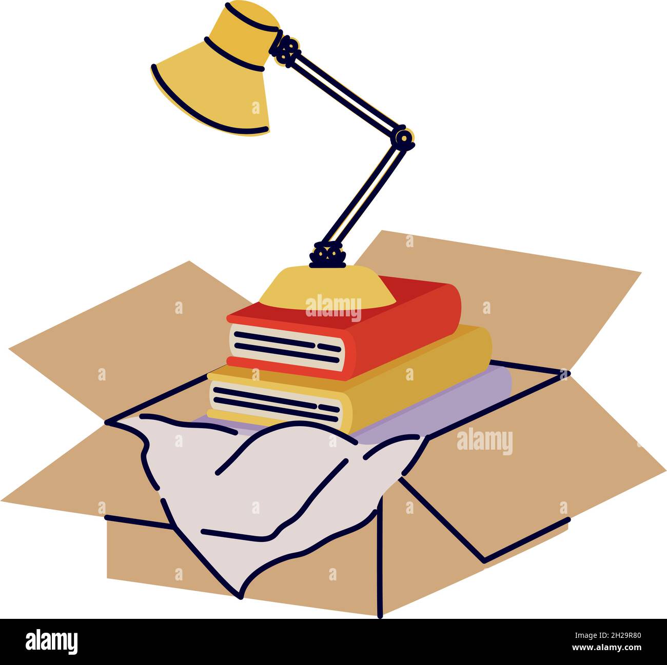 moving box illustration Stock Vector Image & Art - Alamy