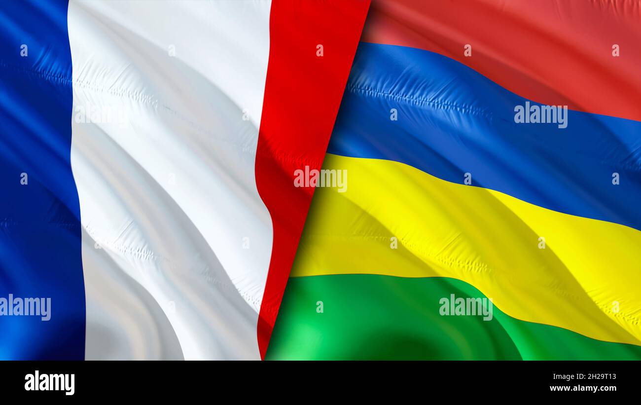 France mauritius flag hi-res stock photography and images - Alamy