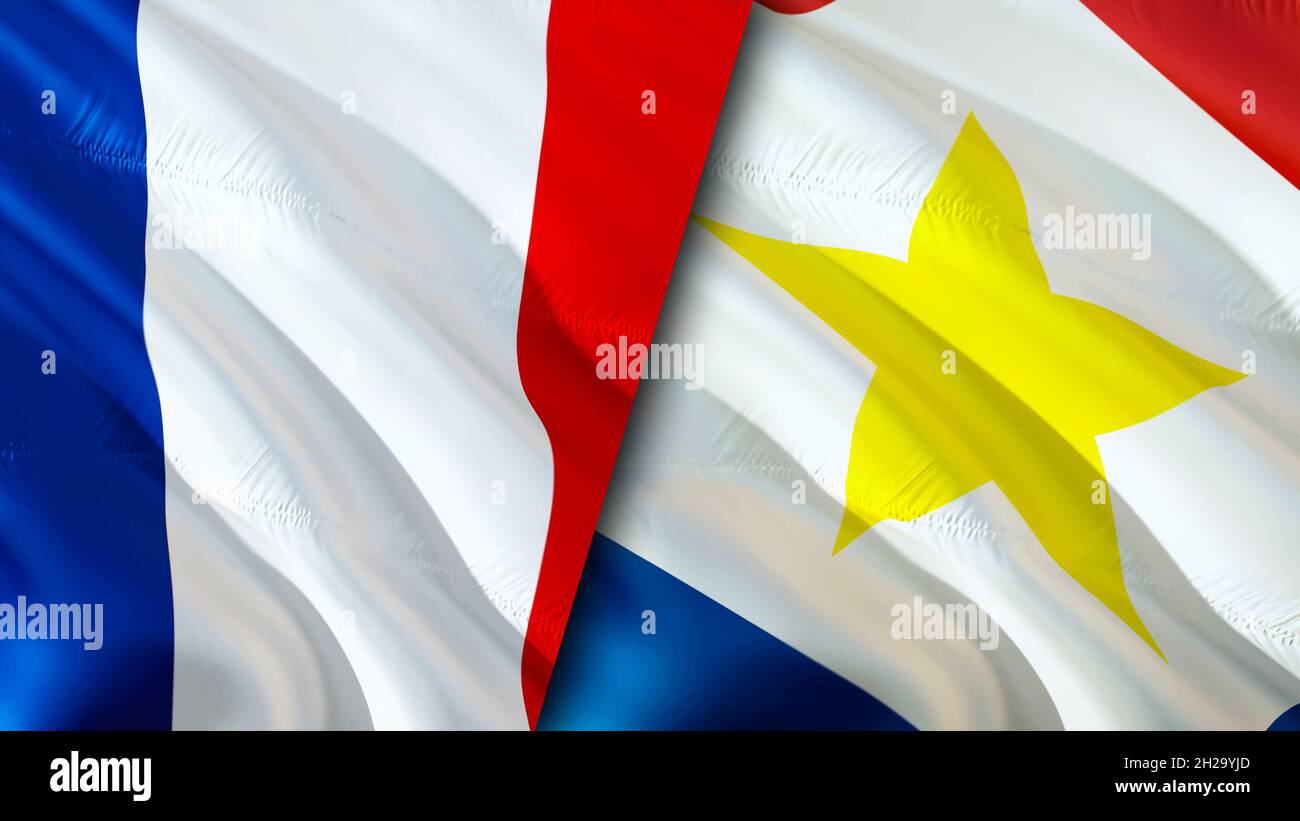 France saba island flag hi-res stock photography and images - Alamy