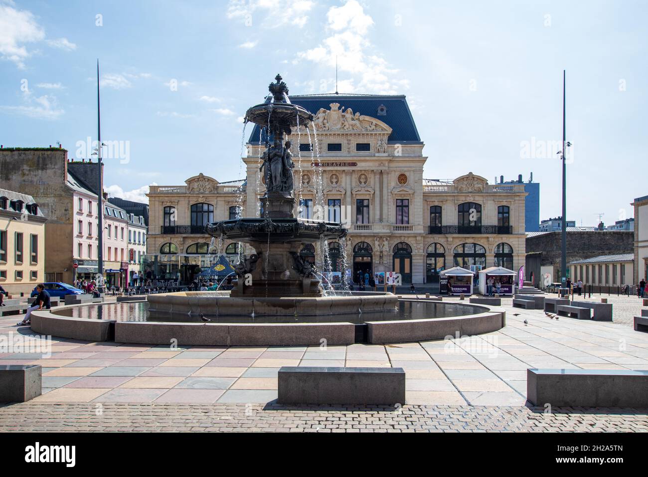 CHERBOURG, FRANCE - Aug 29, 2021: Theatre Building in Cherbourg, France ...