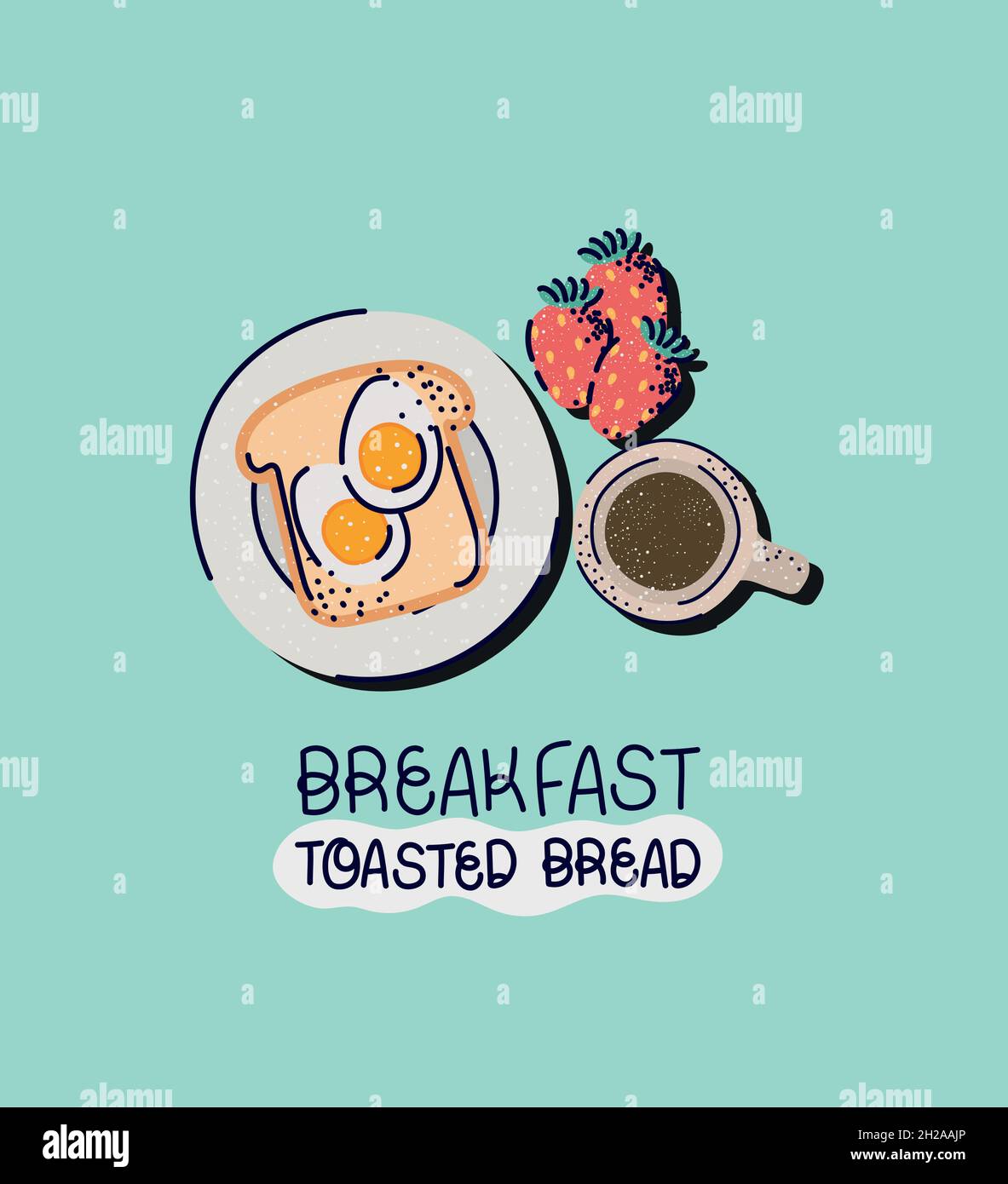 pretty breakfast design Stock Vector Image & Art - Alamy