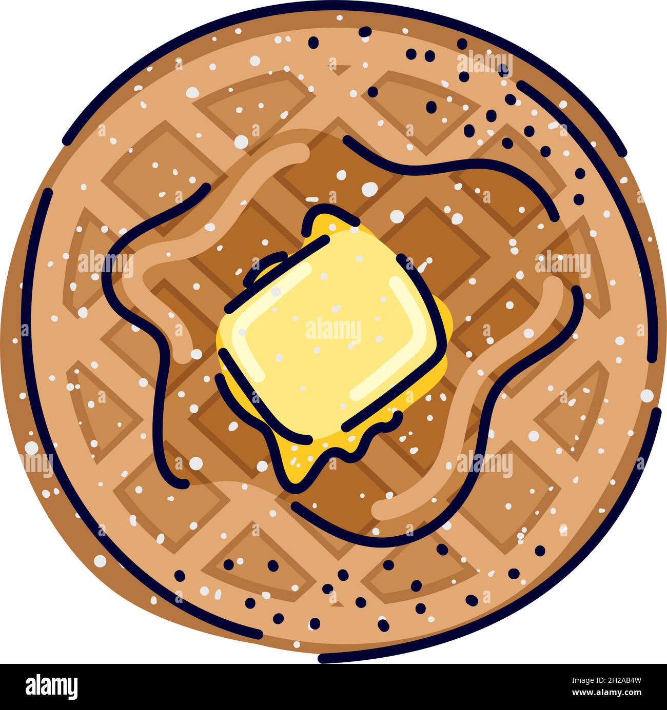 round waffle design Stock Vector Image & Art - Alamy