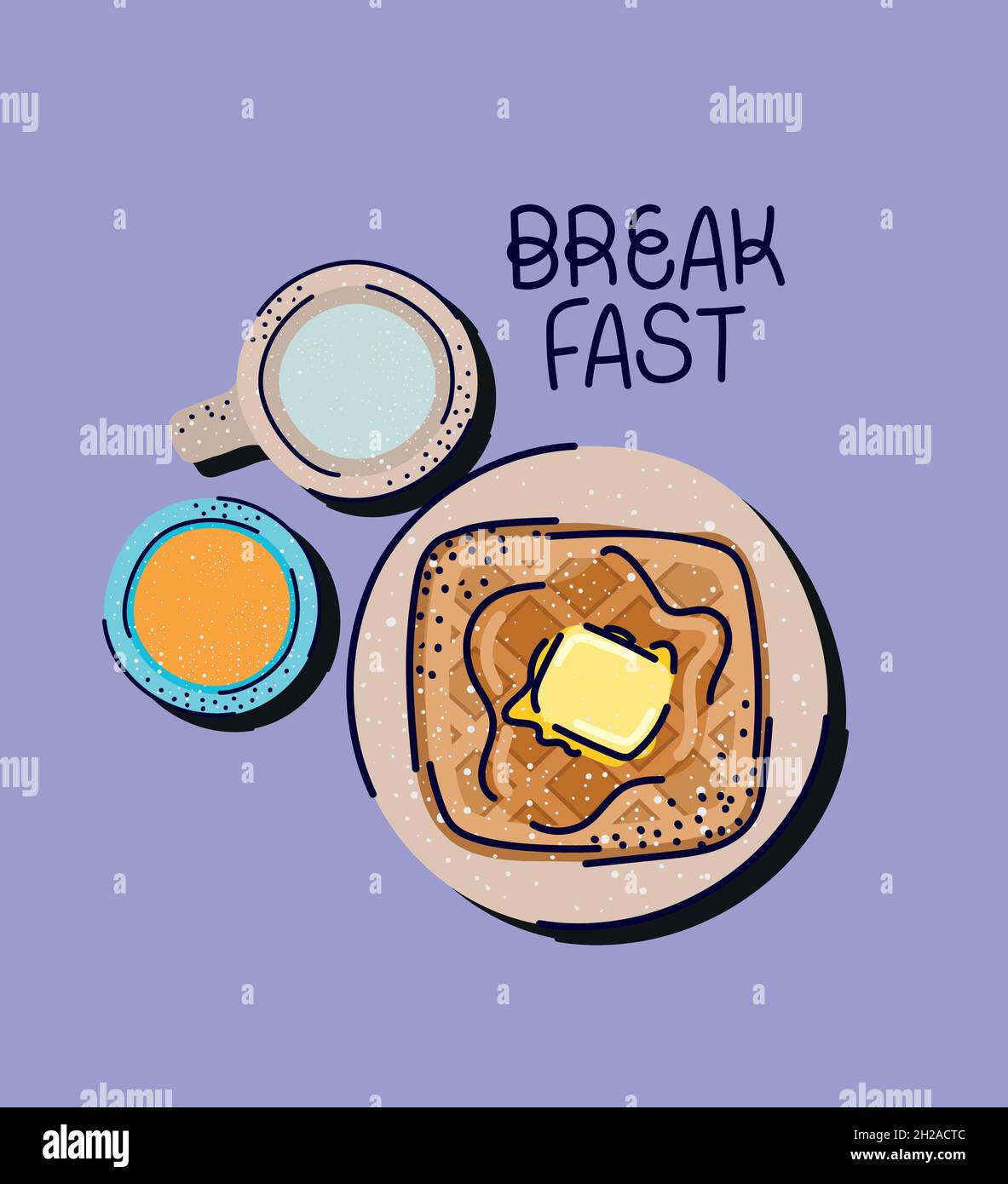 beautiful breakfast design Stock Vector Image & Art - Alamy