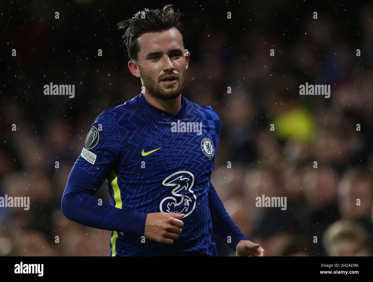London, England, 20th October 2021. Ben Chilwell of Chelsea during the ...