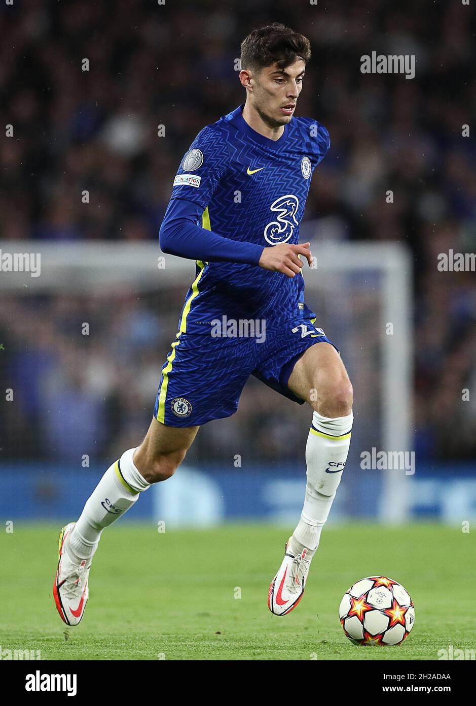 London, England, 20th October 2021. Kai Havertz of Chelsea during the ...