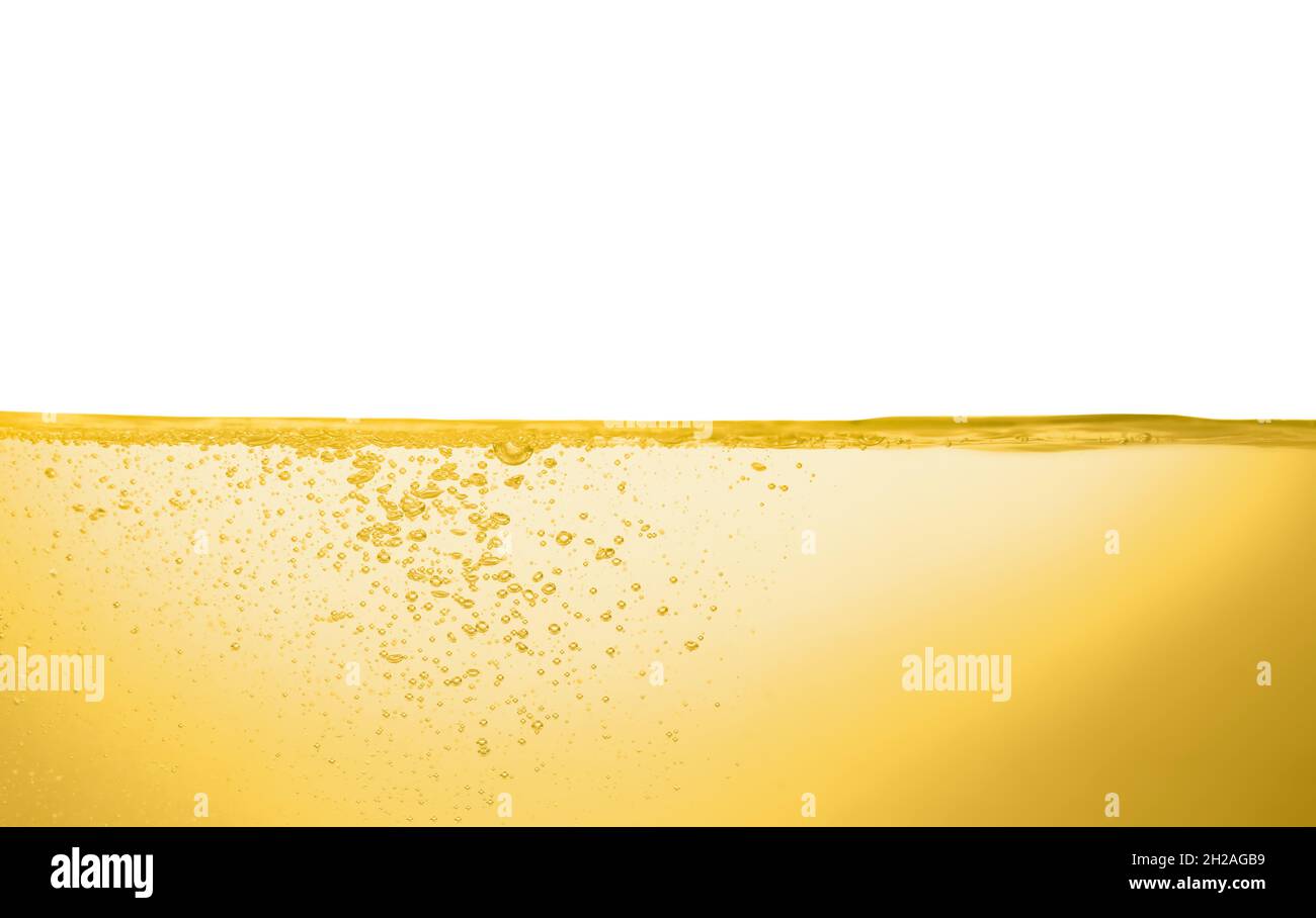 Oil flow on white background. Color liquid Stock Photo - Alamy