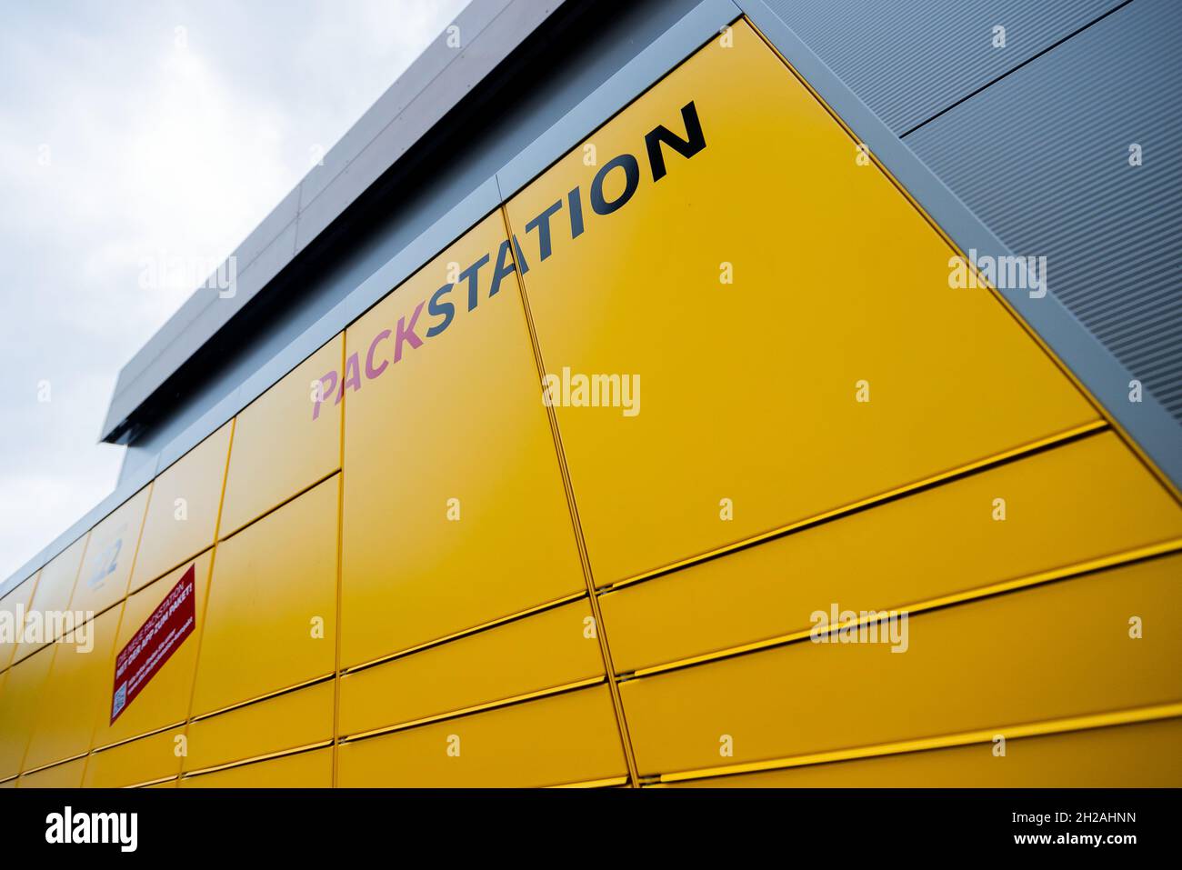 Cologne, Germany. 20th Oct, 2021. View of a Deutsche Post DHL ...