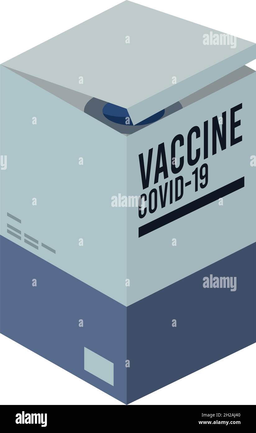 covid19 vaccine box Stock Vector Image & Art - Alamy
