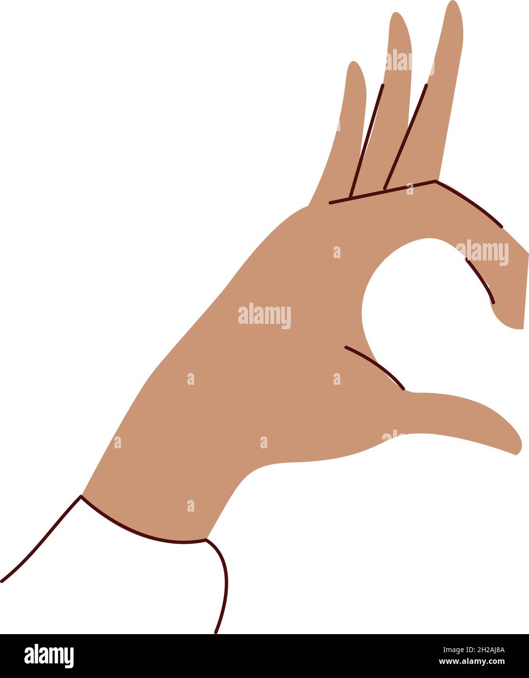 hand making heart half Stock Vector Image & Art - Alamy