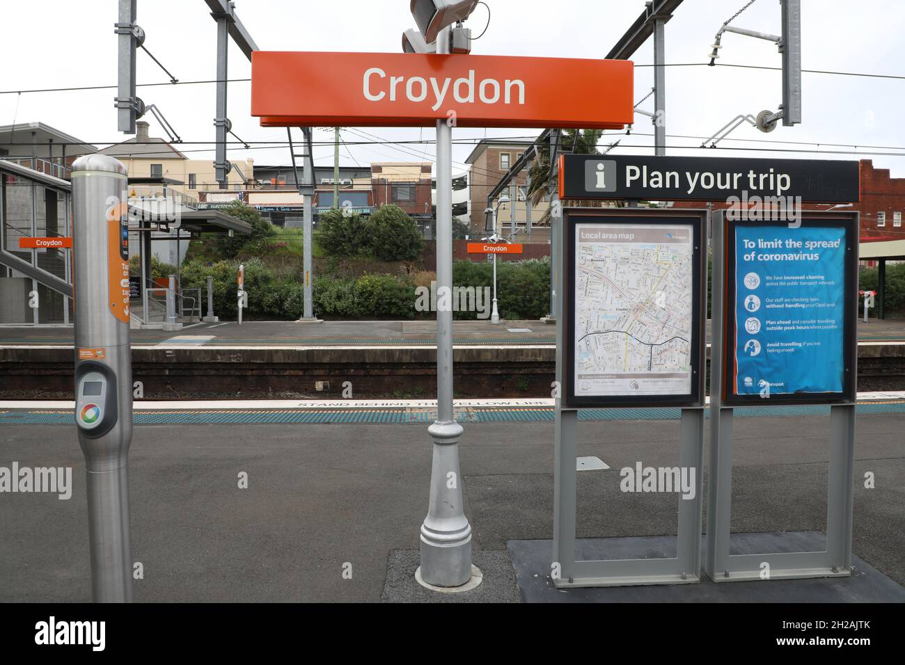 Platform at Croydon station, Croydon, Sydney, NSW, Australia Stock ...