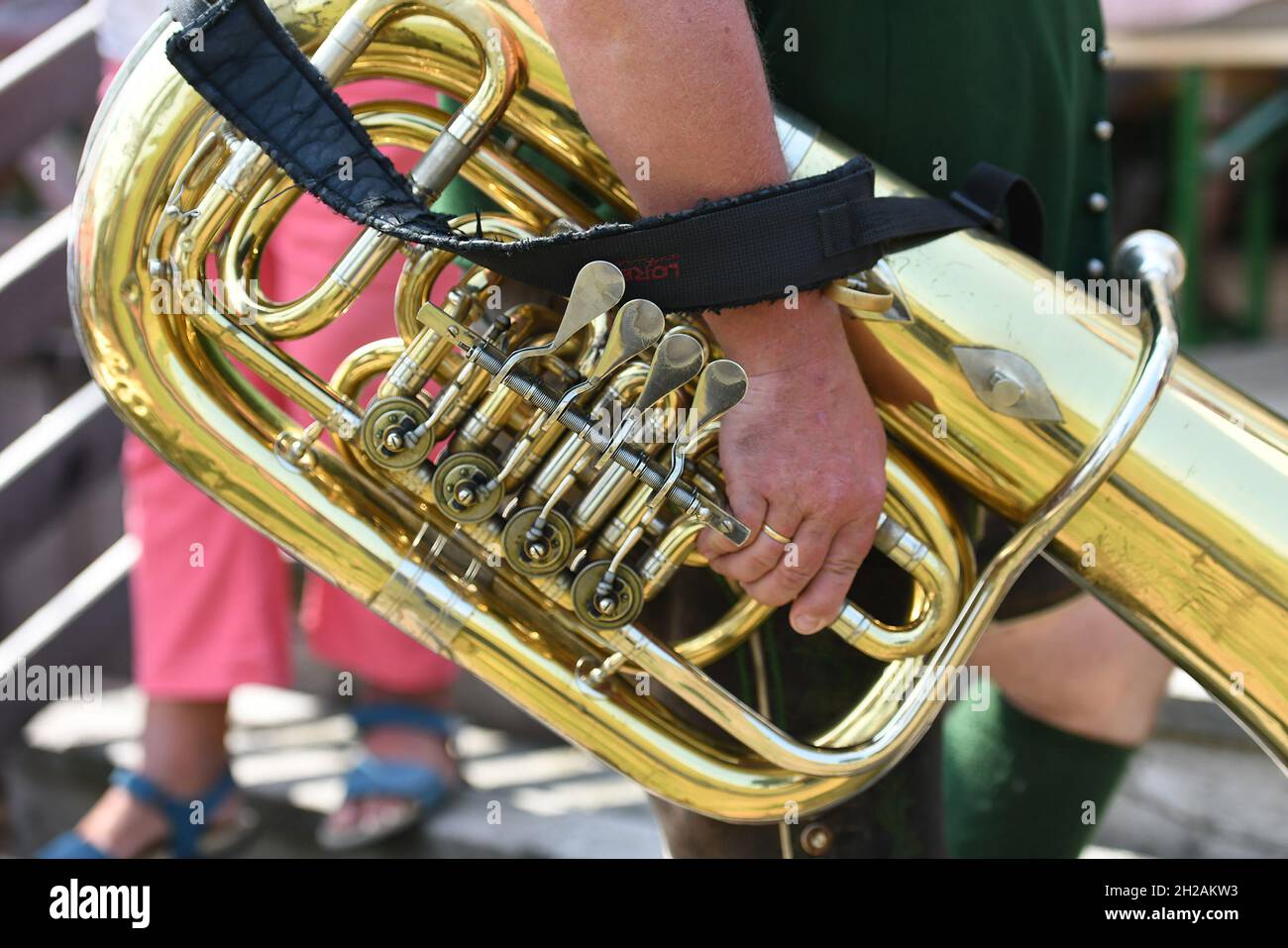 Traditionelle Musikanten im Salzkammergut (Oberösterreich, Österreich ...