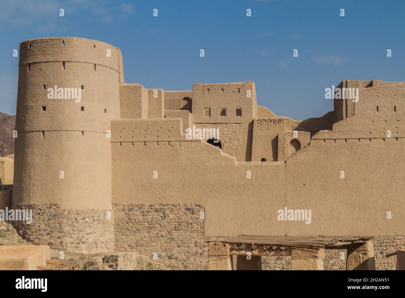 Walls of Bahla Fort, Oman Stock Photo - Alamy