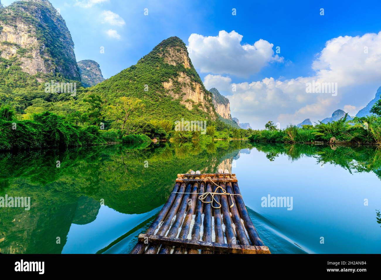 Beautiful mountains and clean water in Guilin,Guangxi,China.Famous ...