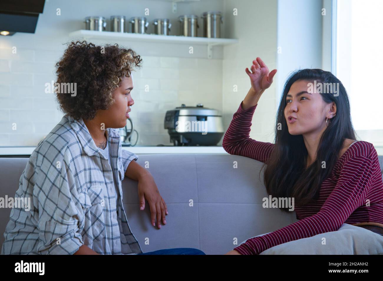 Two students waving each other hi-res stock photography and images - Alamy