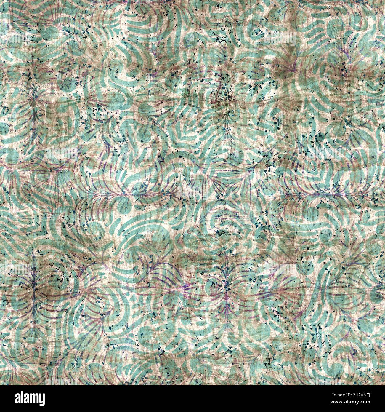 Seamless elegant mixed media pattern in navy, blue, pink, and cream ...