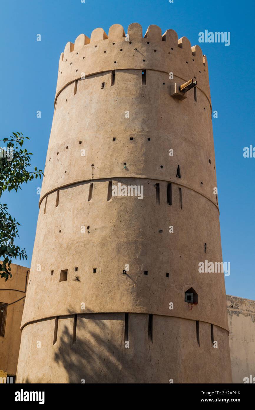 Traditional tower in Nizwa, Oman Stock Photo - Alamy
