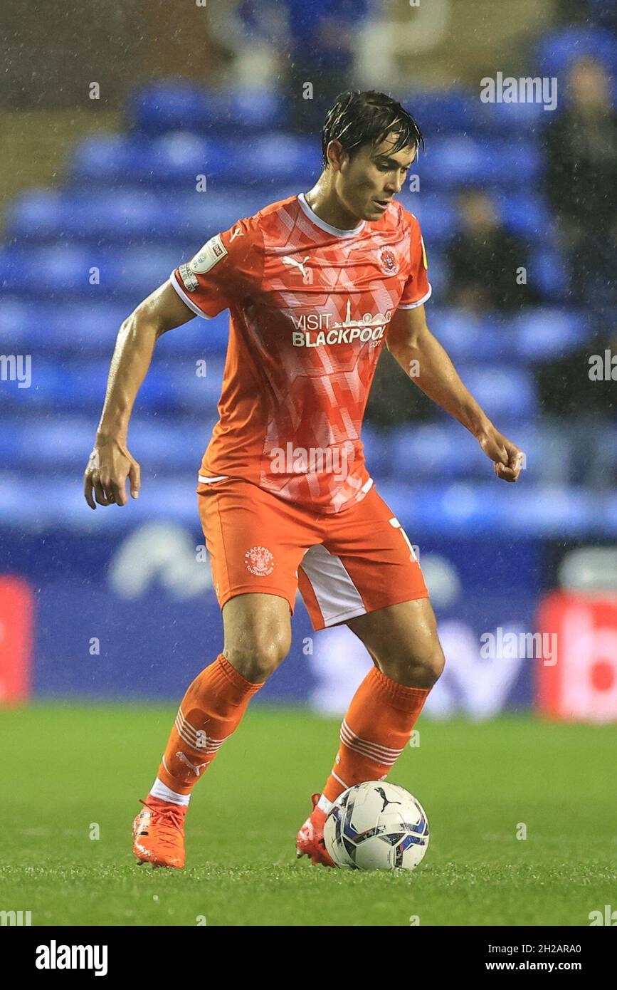 Kenny Dougall #12 of Blackpool in action during the game Stock Photo ...