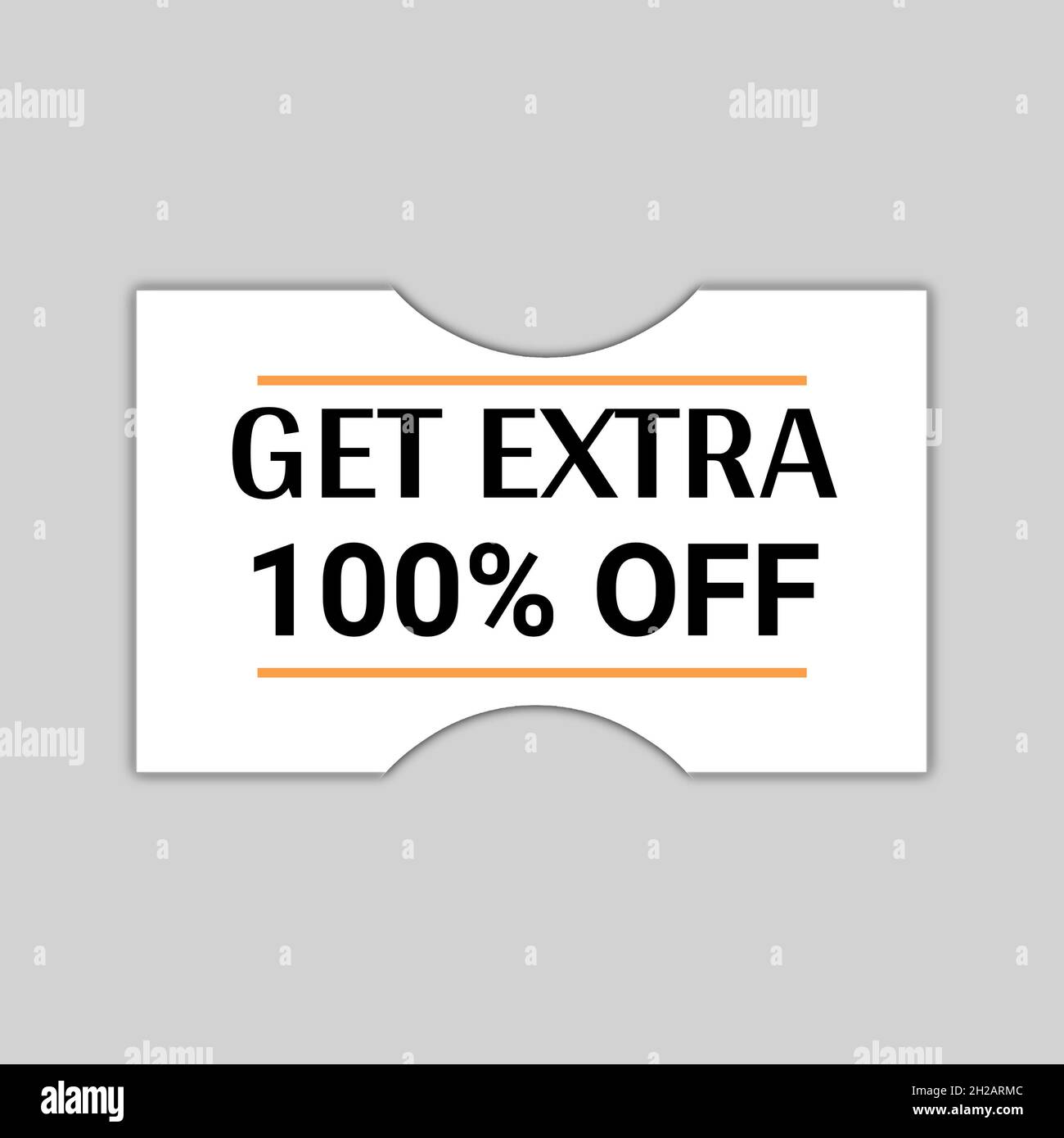 Get Extra 100 percent off Sale. Discount offer sticker icon Stock Photo ...