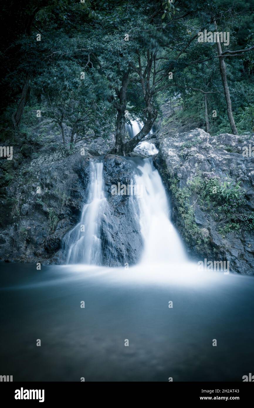 Waterfall nice and cold Stock Photo - Alamy