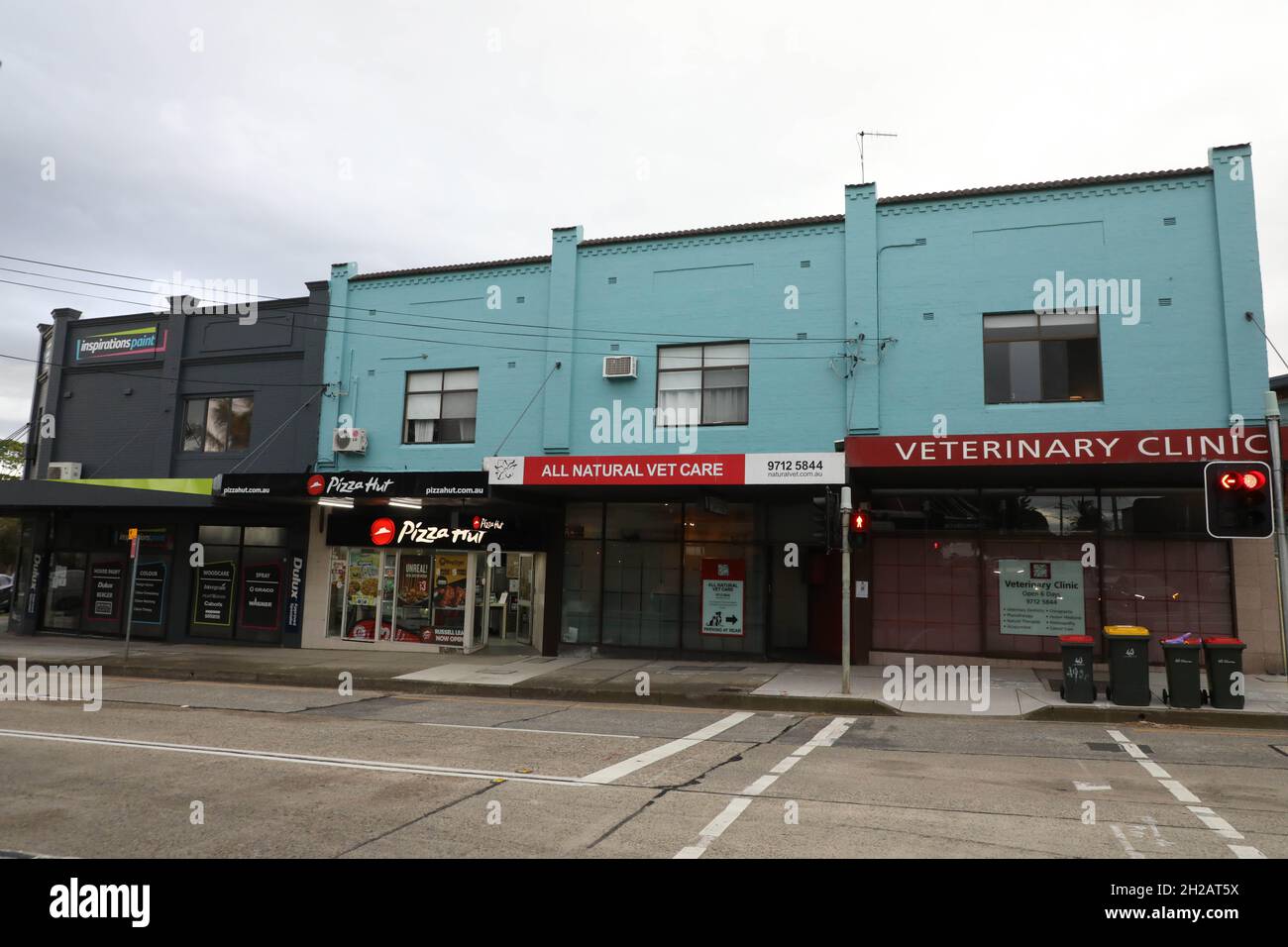 Shops on Lyons Road, Russell Lea, Sydney, NSW, Australia Stock Photo ...