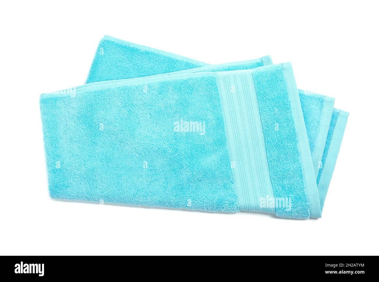 Clean soft towel on white background Stock Photo - Alamy