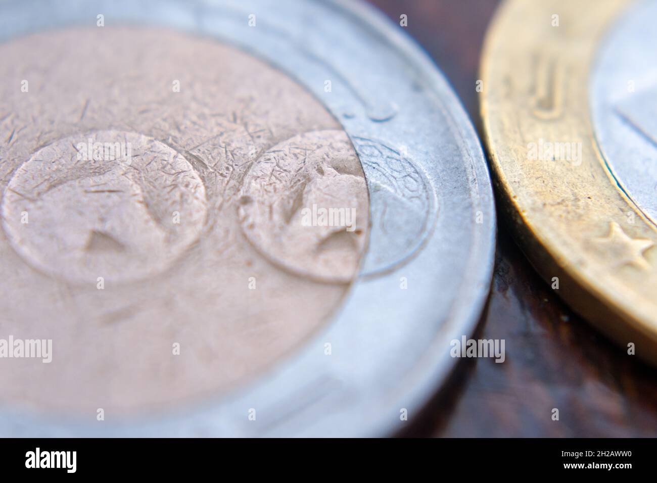 Close-up shot of Algerian Currency Stock Photo - Alamy