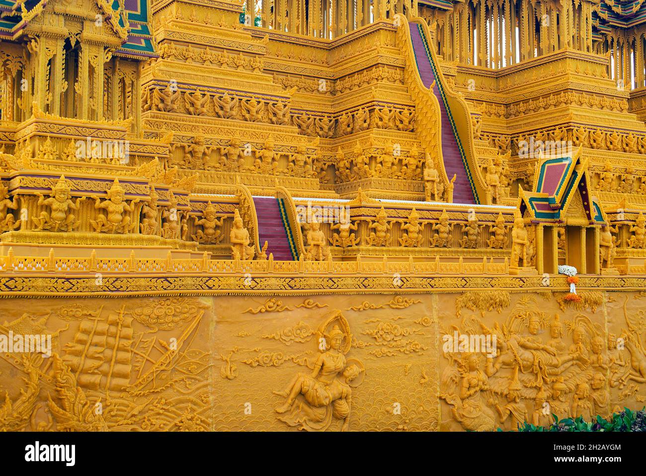 Wax Castle showing at day on the Castle Wax Festival is held every year ...
