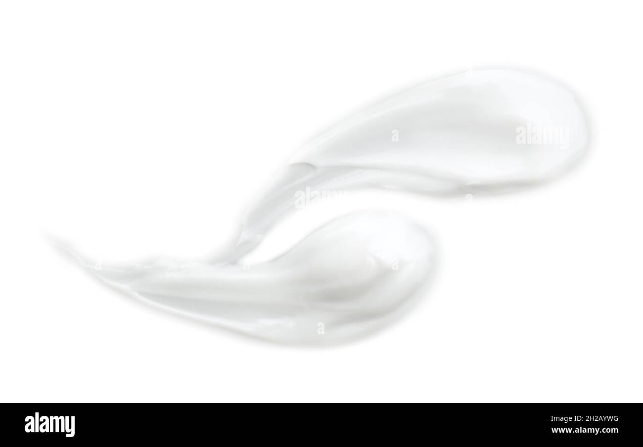 Sample of natural body cream on white background Stock Photo - Alamy