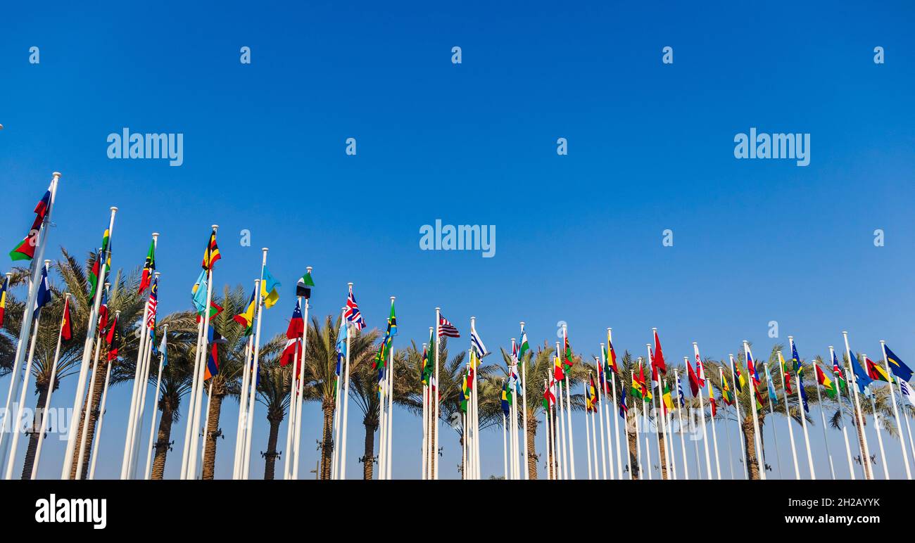 Shot of a flags of different countries. Symbol Stock Photo - Alamy