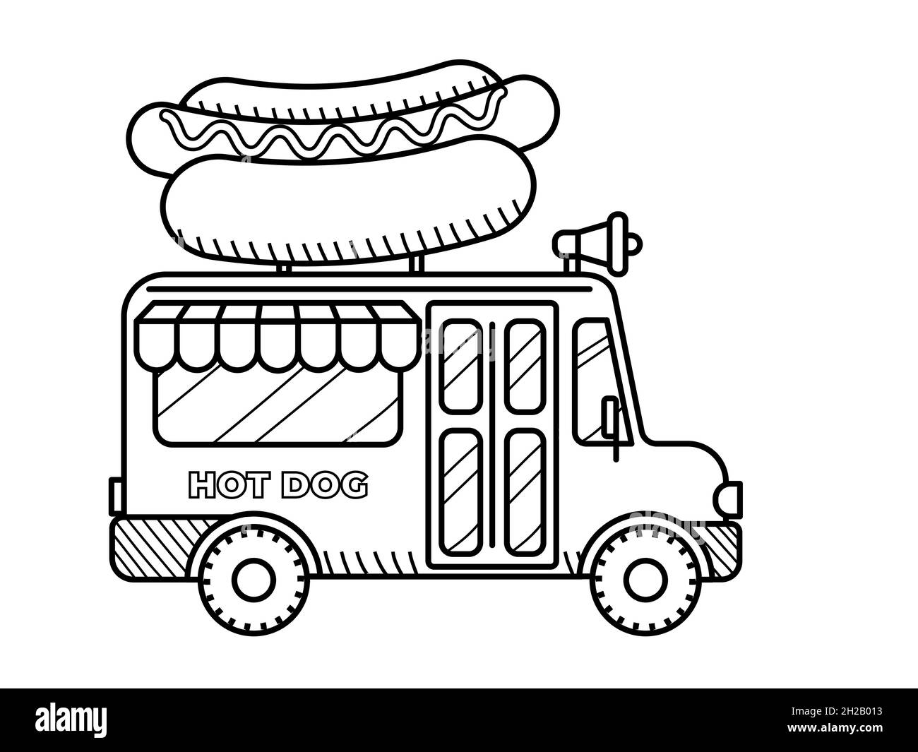 Hotdog van Cut Out Stock Images & Pictures - Alamy