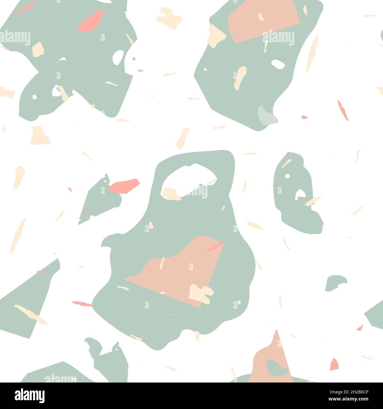 Terrazzo seamless pattern. Earthy minimalistic floor tile for interior ...