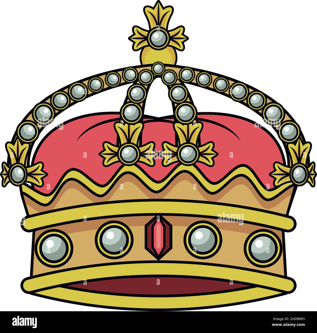 crown monarch accessory Stock Vector Image & Art - Alamy