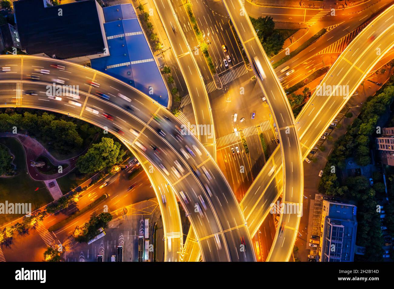 Shanghai interchange road hi-res stock photography and images - Alamy