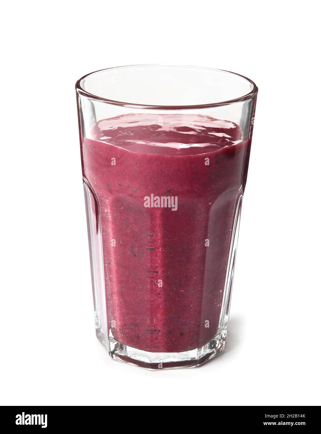 Glass with delicious acai smoothie on white background Stock Photo - Alamy