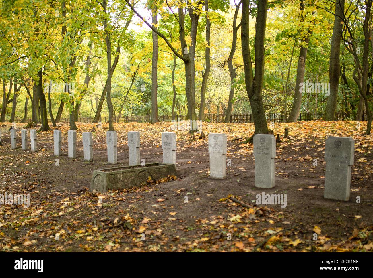 Poznan, Poland - Polish Army soldiers cemetery and graves at Poznan ...