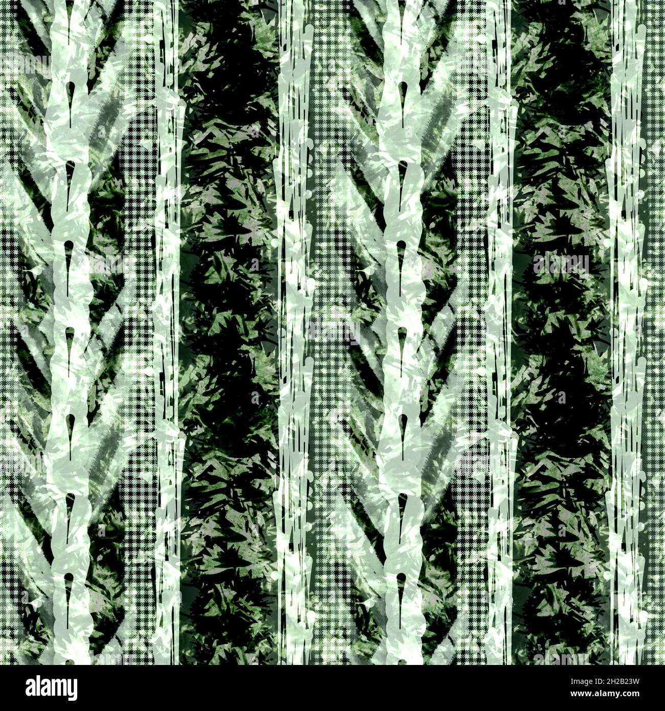 Forest green jungle nature texture. Seamless foliage leaf 2 tone design ...