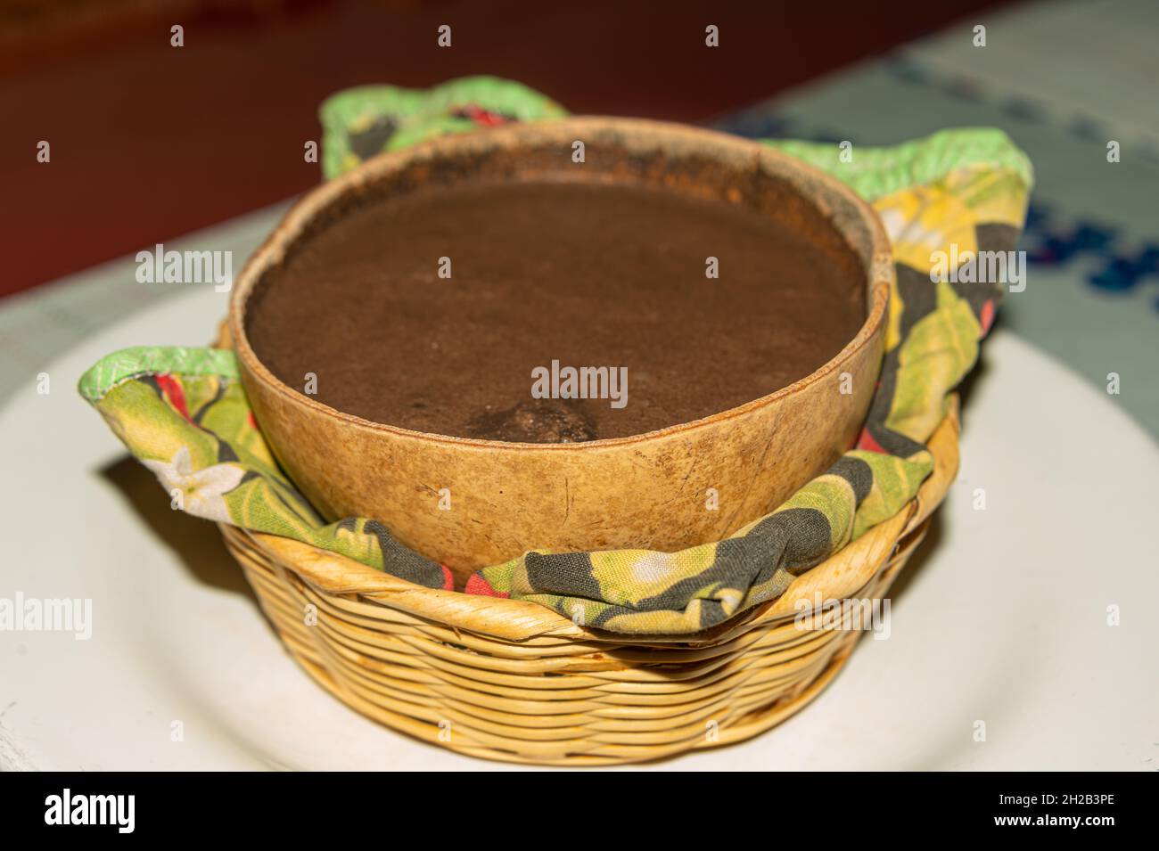 Image of a pozol traditional drink from Chiapas, Mexico made from cocoa ...