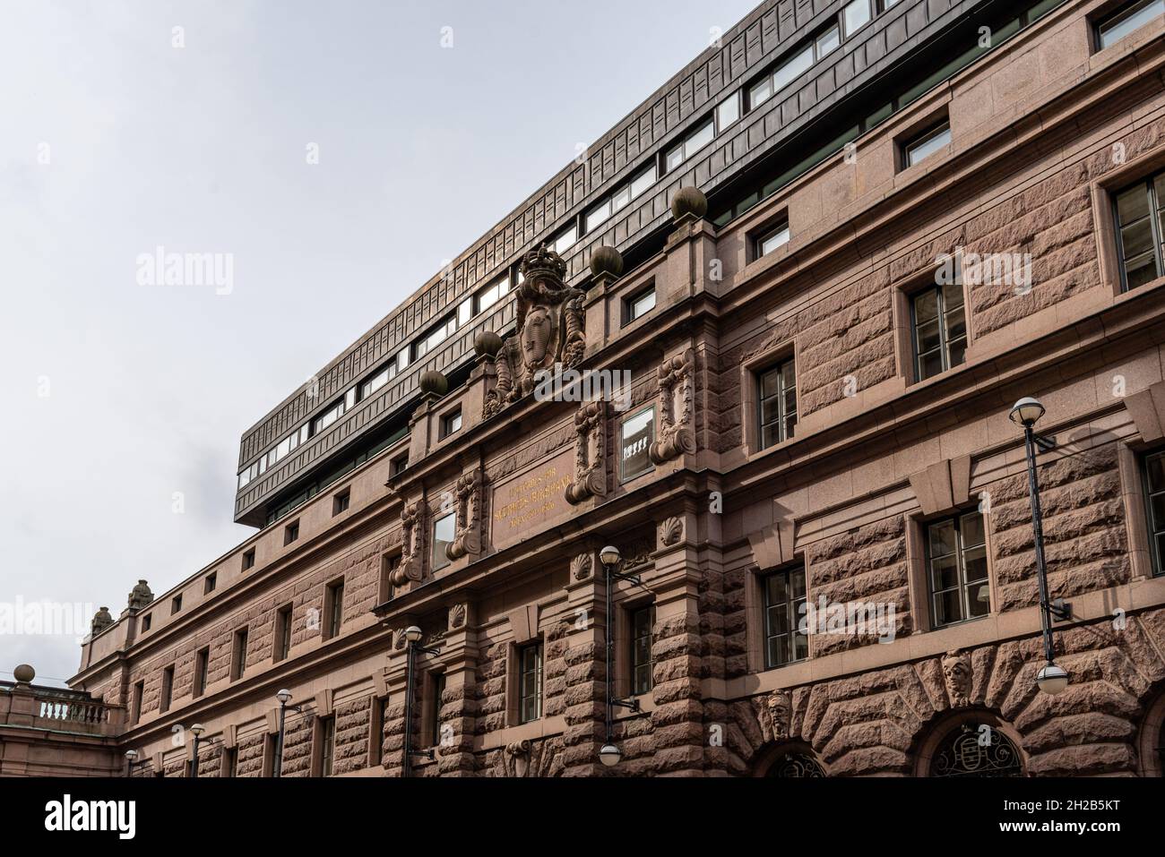 Stockholm, Sweden - August 10, 2019: Ricksdag Government Building in ...