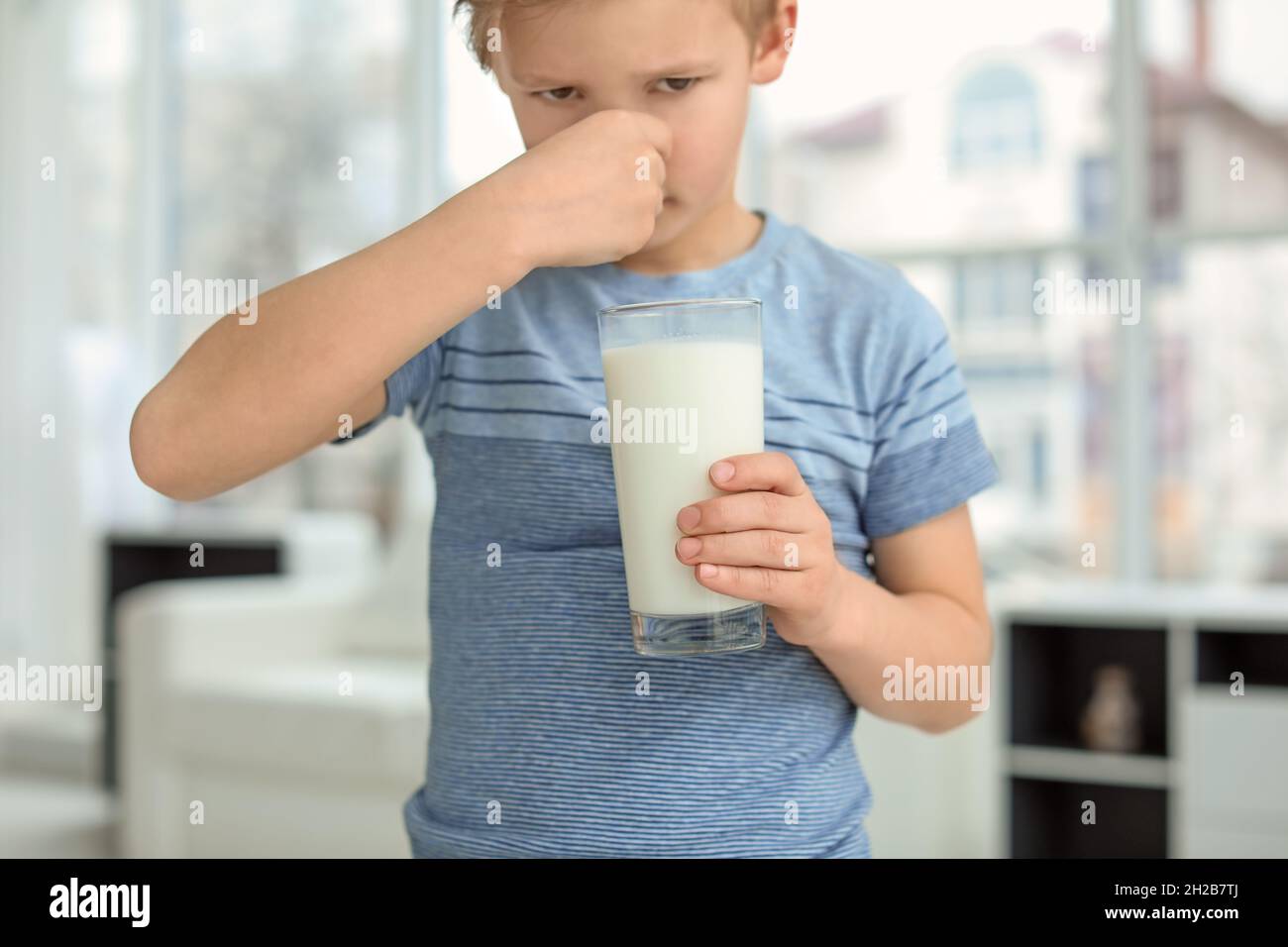 Child disgust milk hi-res stock photography and images - Alamy