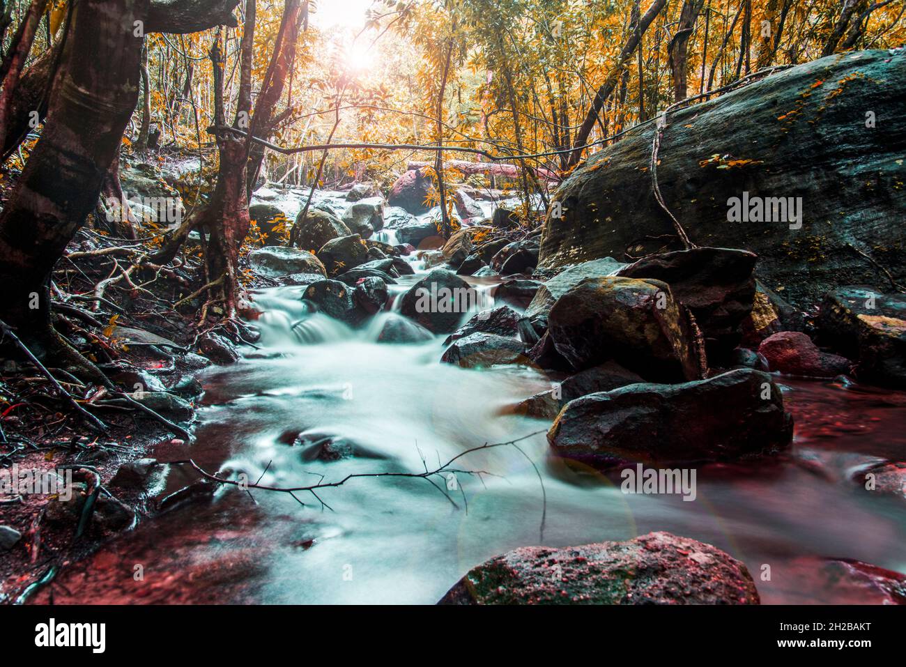 Tranh Waterfall in Phu Quoc island Stock Photo - Alamy