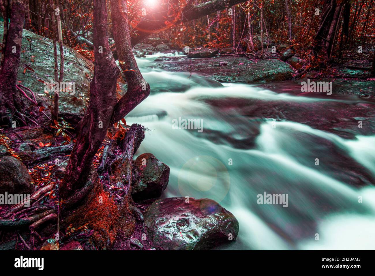 Tranh Waterfall in Phu Quoc island Stock Photo - Alamy