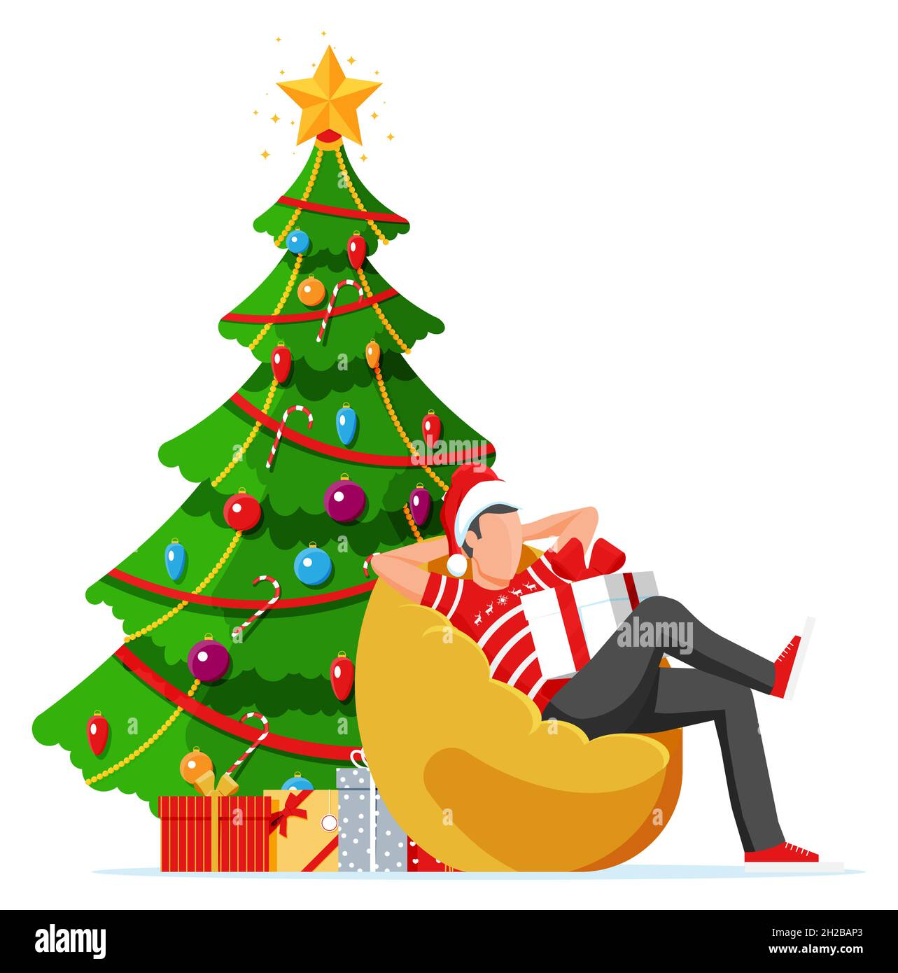 Male sitting in tree Cut Out Stock Images & Pictures - Alamy